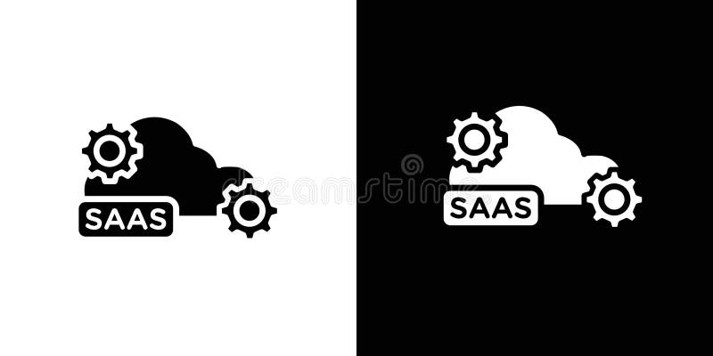SaaS Icon Isolated Flat Vector in Outline Stock Vector - Illustration ...