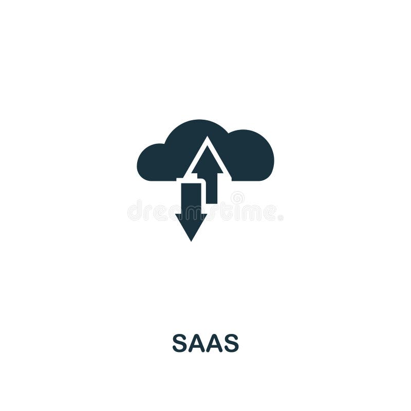 Saas Icon. Flat Creative Element from Business Management Icons ...