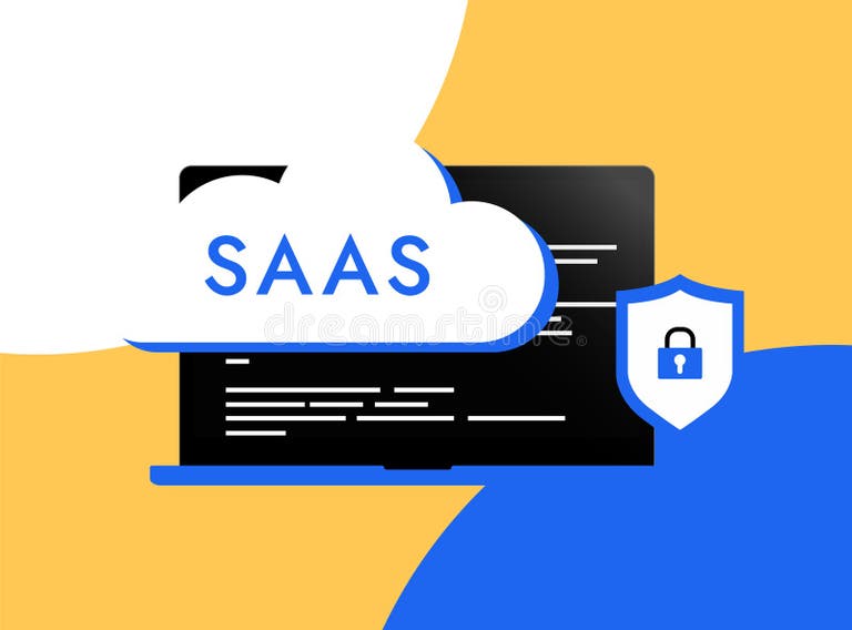 SaaS - Software As a Service Concept. Cloud-based Software and ...