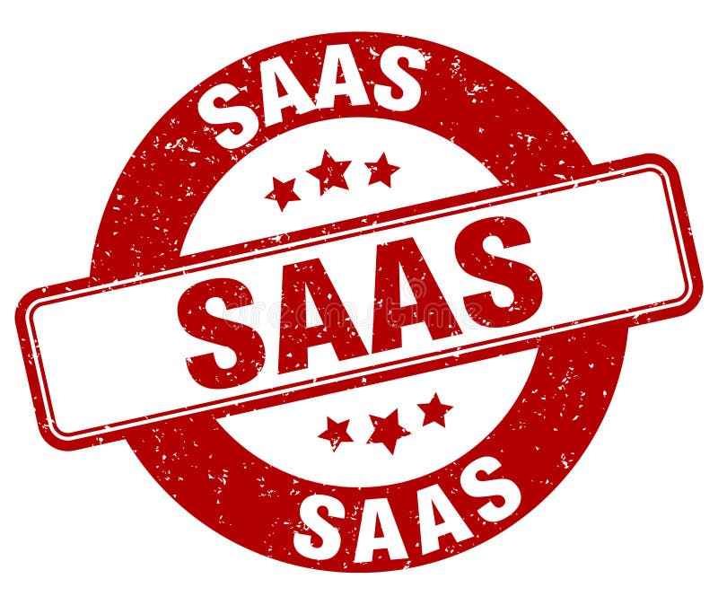 Saas Stamp. Saas Label. Round Grunge Sign Stock Vector - Illustration ...