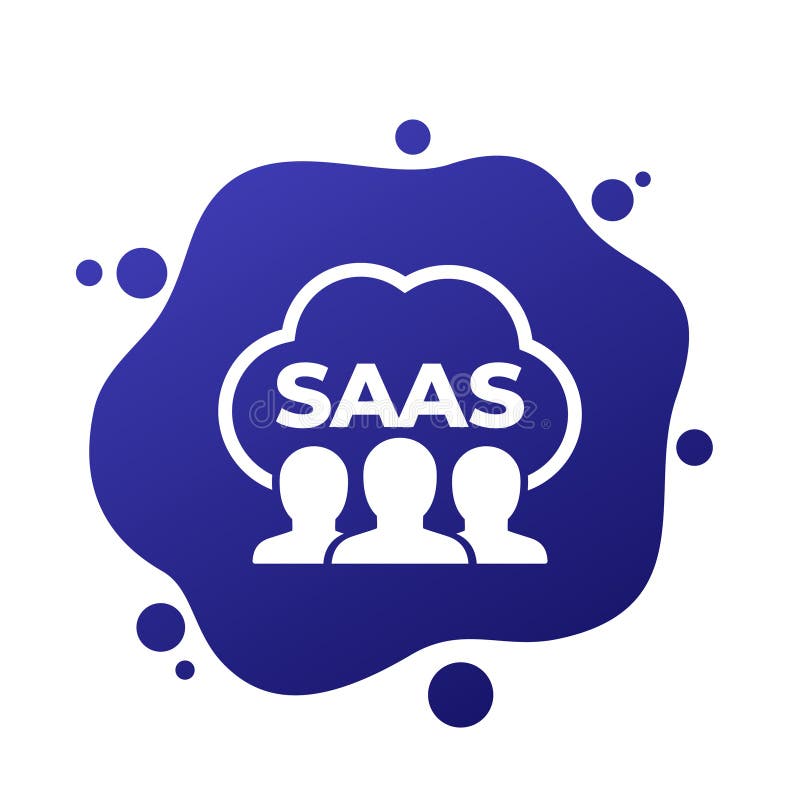 Saas users icon for web stock vector. Illustration of client - 324927836