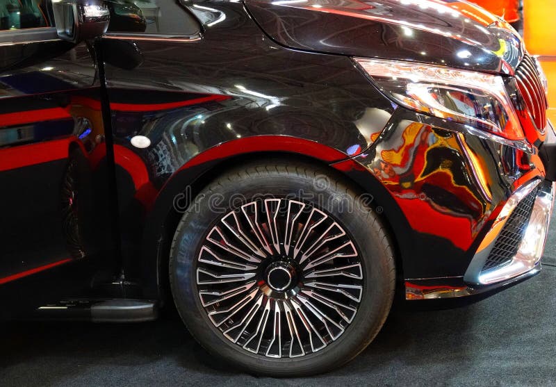 SAB 2024 - Reflections on a Shiny Car Body Stock Image - Image of ...