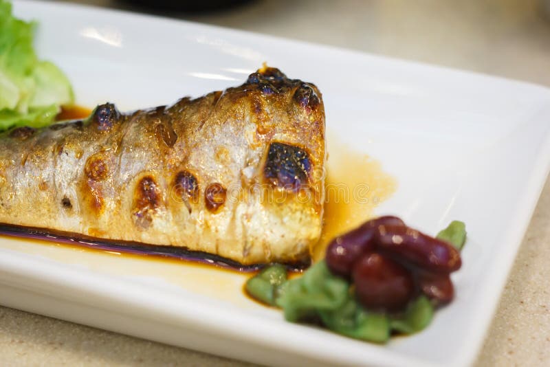 Saba fish grill stock image. Image of lunch, dining, meat - 40576871