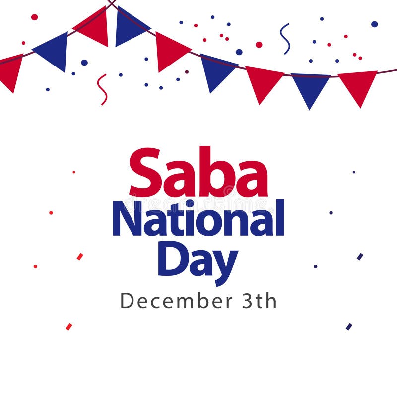 Saba National Country Flag Official Sign Symbol Illustration Stock ...