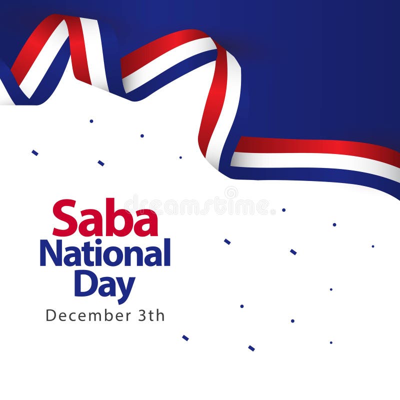 Saba National Country Flag Official Sign Symbol Illustration Stock ...