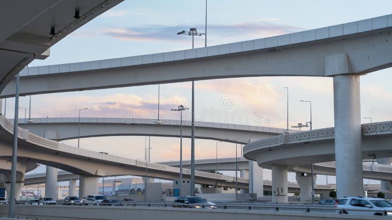 Sabah Al Corridor Intersection in Gharrafa Editorial Stock Photo ...