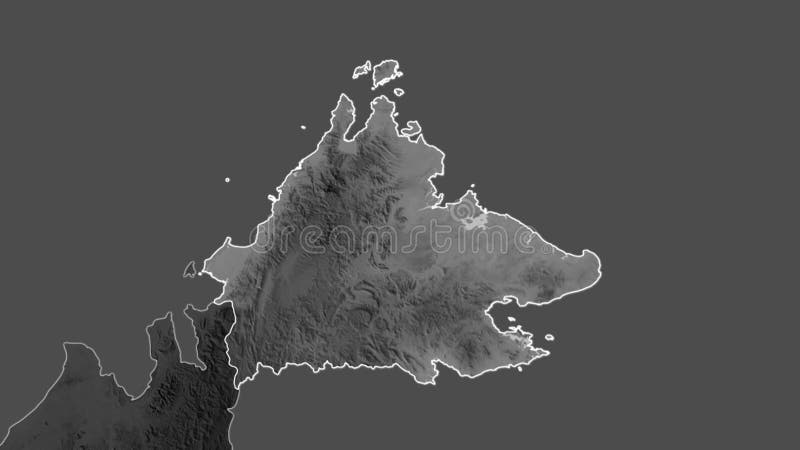 Sabah, Malaysia, Extruded. Grayscale Stock Video - Video of borneo ...
