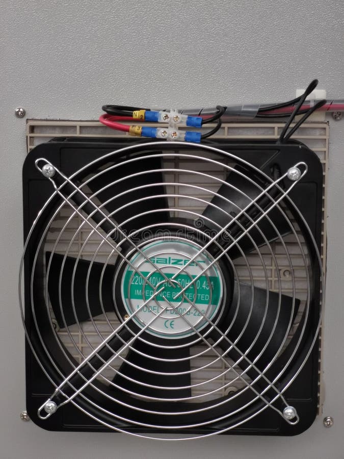 Image of Filter Fan on Electrical Switchboard. Editorial Stock Image ...