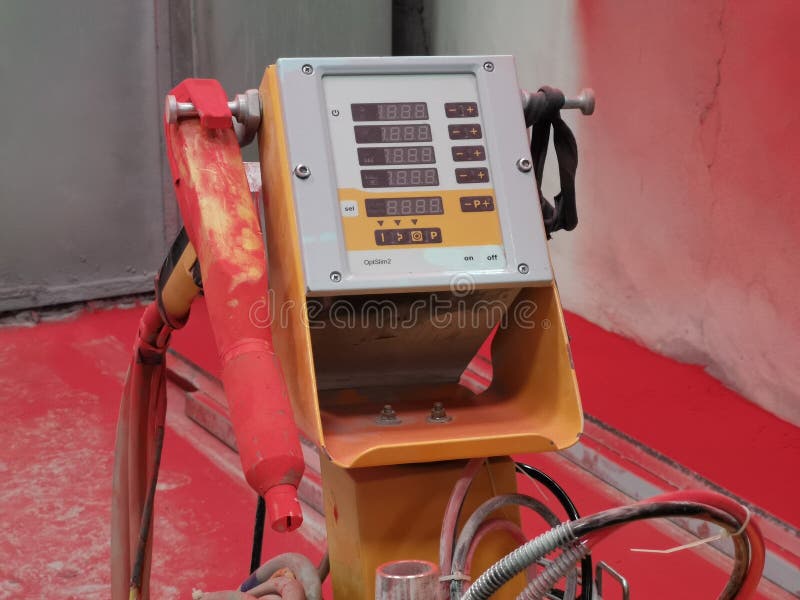 Electro Static Powder Coating Machine in Factory. Editorial Stock Photo ...