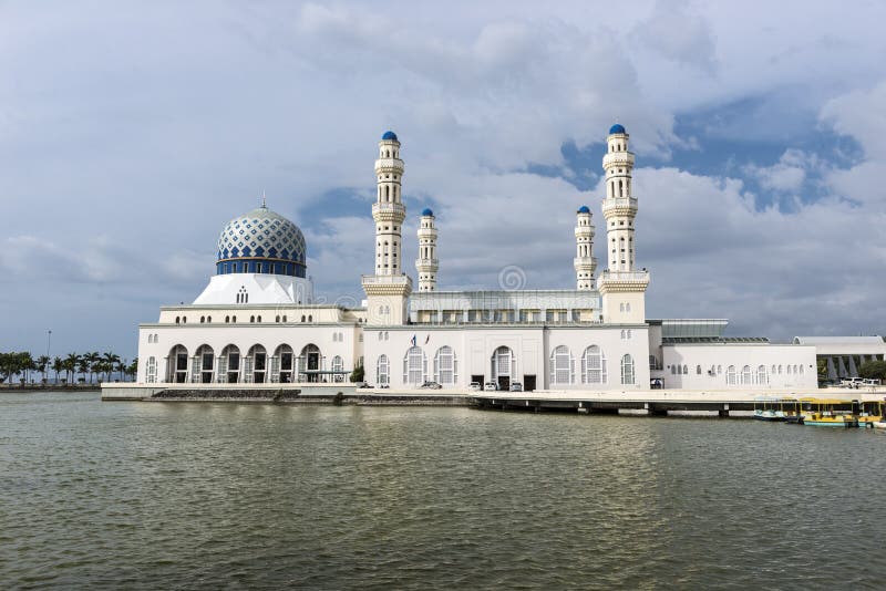Sabah Mosque stock photo. Image of asia, external, characteristics ...