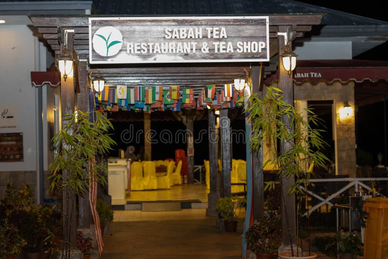 Sabah Tea Restaurant and Tea Shop Signboard Editorial Photography ...
