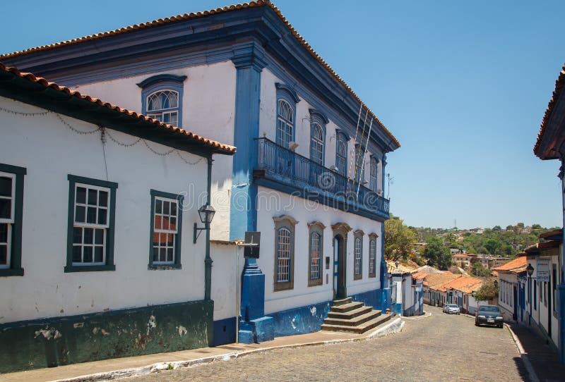 Sabara Historical Colonial Buildings, MG, Brazil Editorial Photo ...