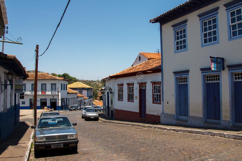 Sabara Historical Colonial Buildings, MG, Brazil Editorial Stock Photo ...