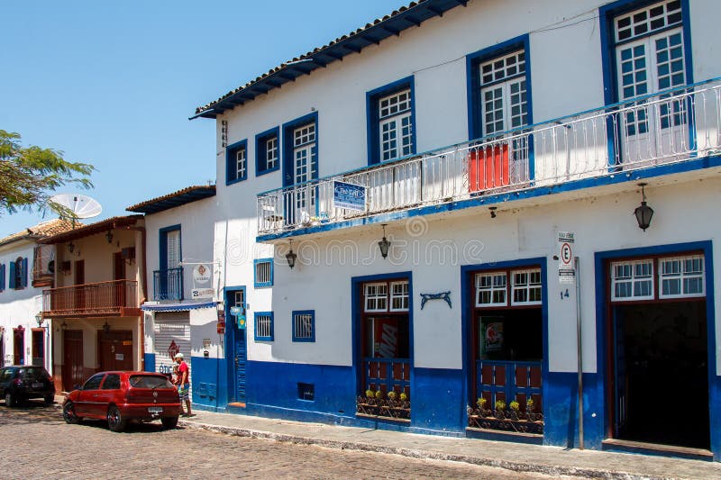Sabara Historical Colonial Buildings, MG, Brazil Editorial Photography ...