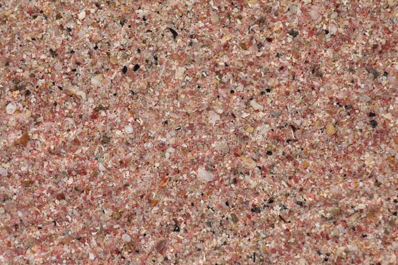 Sabbia rosa della spiaggia fotografia stock. Immagine di calma - 55736436