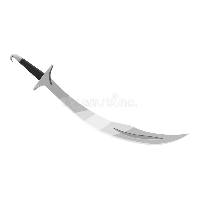 Saber icon, simple style stock vector. Illustration of history - 82865593