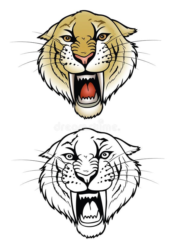 Saber Tooth Tiger Cartoon Stock Illustrations – 289 Saber Tooth Tiger ...