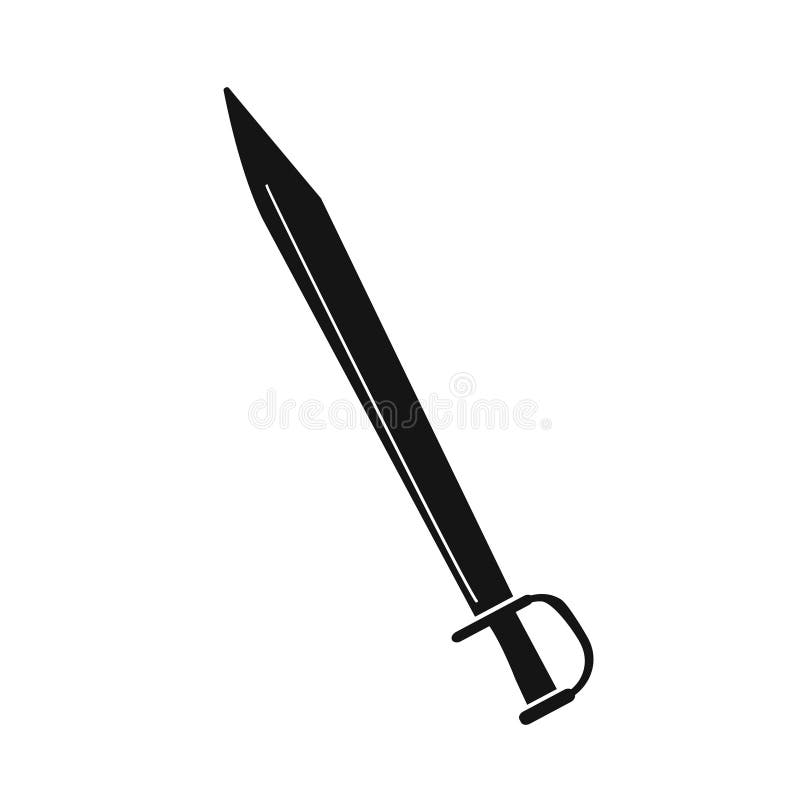 Saber Weapon Vector Icon Isolated Stock Vector - Illustration of battle ...