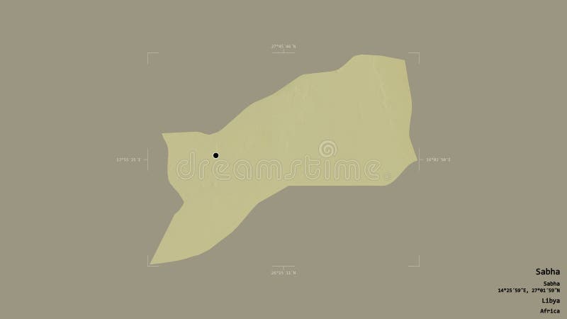 Sabha, Libya. Described Location Diagram Stock Illustration ...
