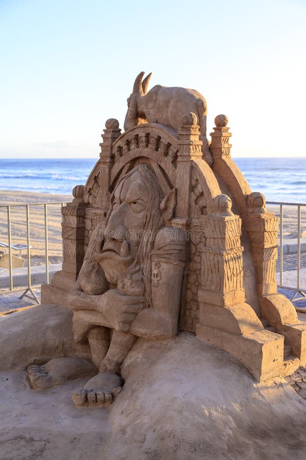 Sculpture en sable photo éditorial. Image du festival - 7831771