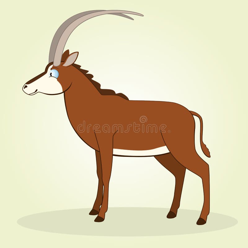 Sable Antelope Drawing