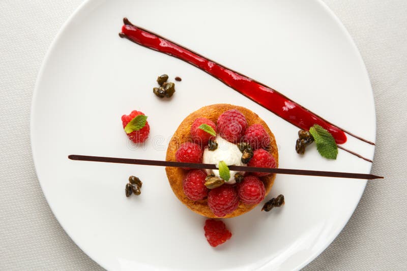 Sable Breton or Breton Shortbread with Vanilla Cream and Raspberry ...