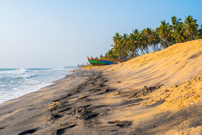 Plage D'edava Côte De Malabar Mer Arabique Varkala Kerala Inde Photo ...