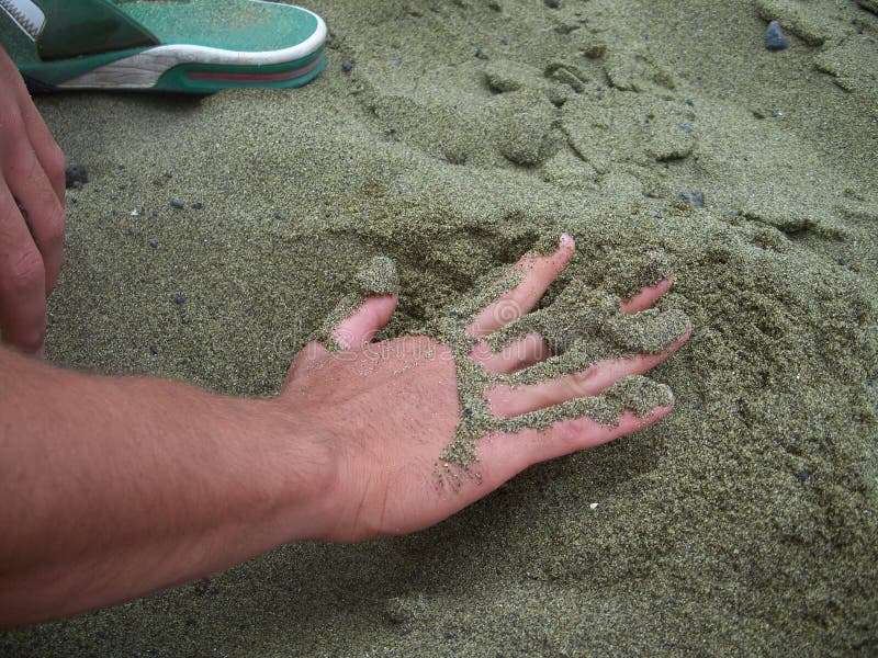 Sable vert image stock. Image du structure, sable, grand - 52030245