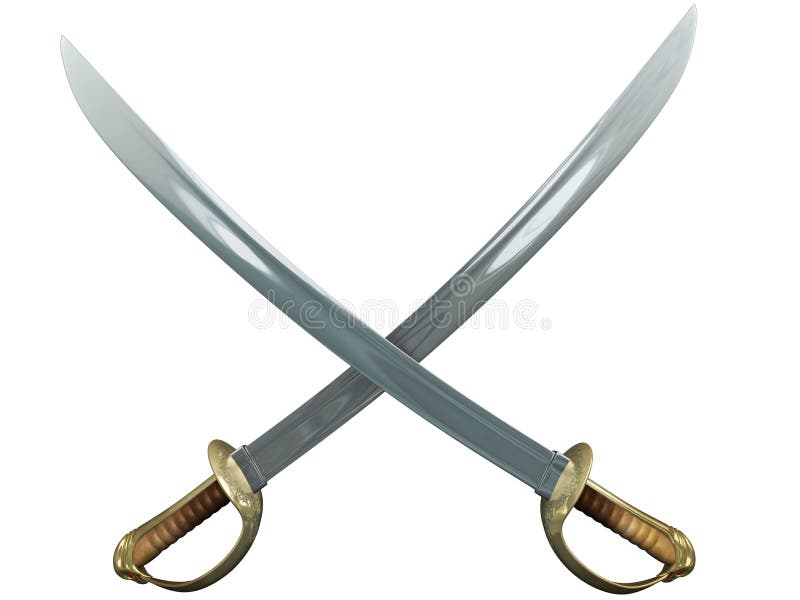 Sable del pirata cruzado stock de ilustración. Ilustración de muestra ...