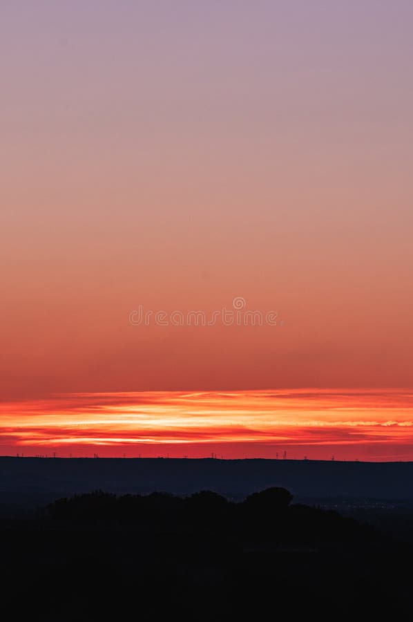 Sablet, Provence, France, Sunset Stock Image - Image of vertical, frame ...