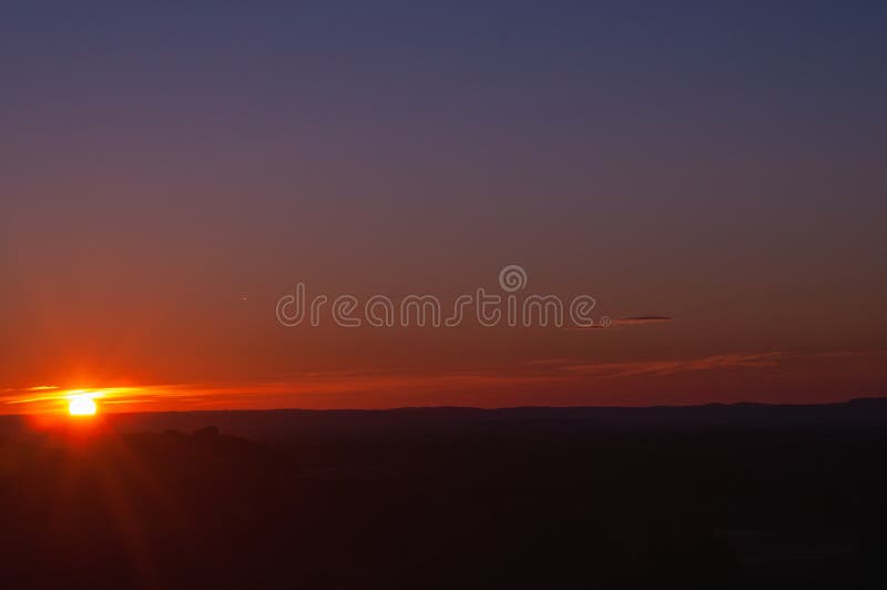 Sablet, Provence, France, Sunset Stock Image - Image of wall, france ...