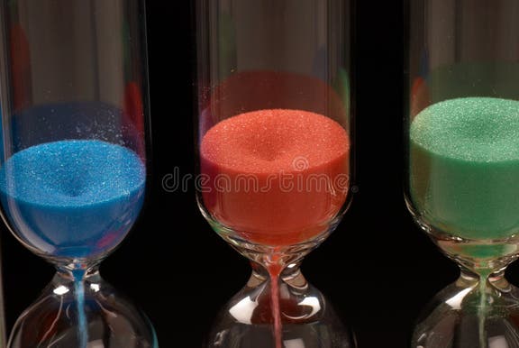 Sablier multiple image stock. Image du plusieurs, bleu - 15864415