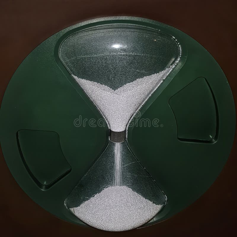 Sablier. Verre De Sable Avec Sable Blanc Artificiel. Verre De Verre ...