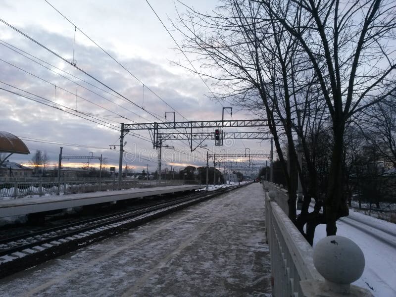 Sablino. stock image. Image of winter, snow, town, region - 67303497