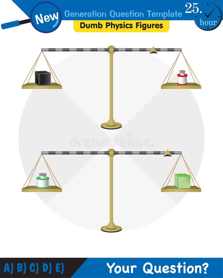 Physics, Equal Arm Scales, Eps Stock Illustration - Illustration of ...