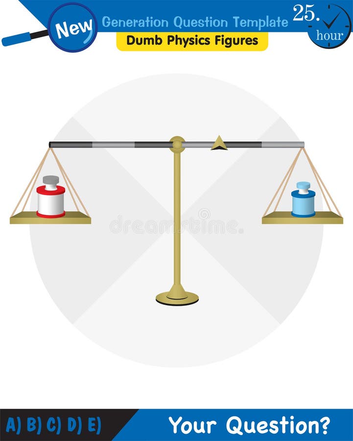 Physics, Equal Arm Scales, Eps Stock Illustration - Illustration of ...
