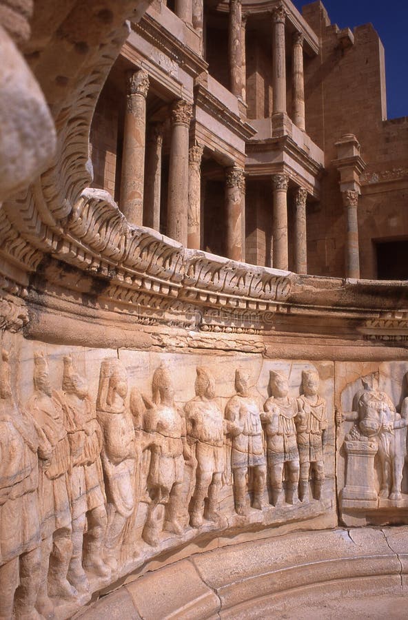 Sabrata imagen de archivo. Imagen de romano, sitio, libia - 17970013