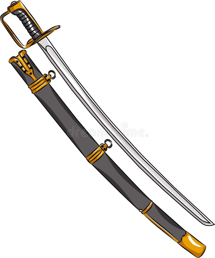 Sabre De Cavalerie De Vecteur Illustration de Vecteur - Illustration du ...