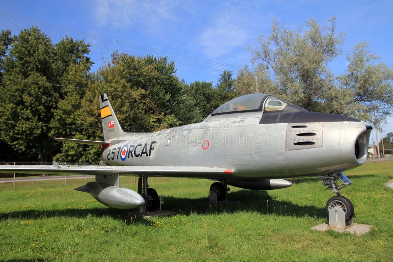 Sabre Plane editorial stock image. Image of tree, museum - 231236769