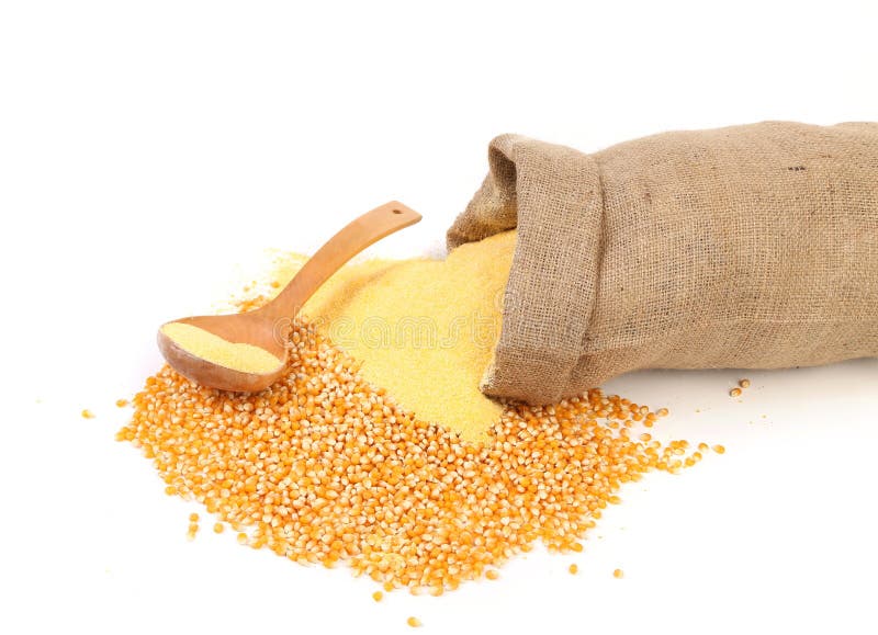 Sac de farine de maïs image stock. Image du aliment, alimenter - 28336985