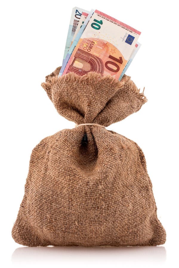 Sac D Argent Avec L Euro Photos Stock - Téléchargez 1,234 Photos libres ...