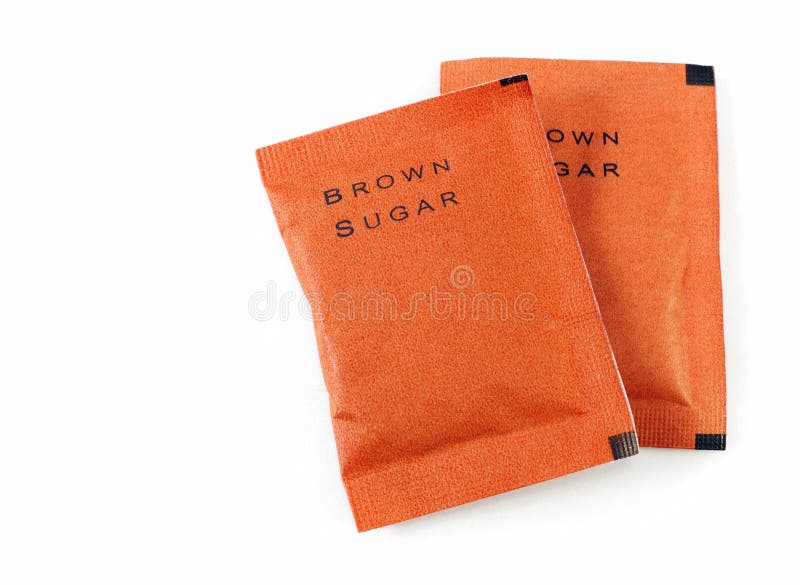 Sac De Sucre Roux Sur Le Blanc Photo stock - Image du accessoire, sucre ...