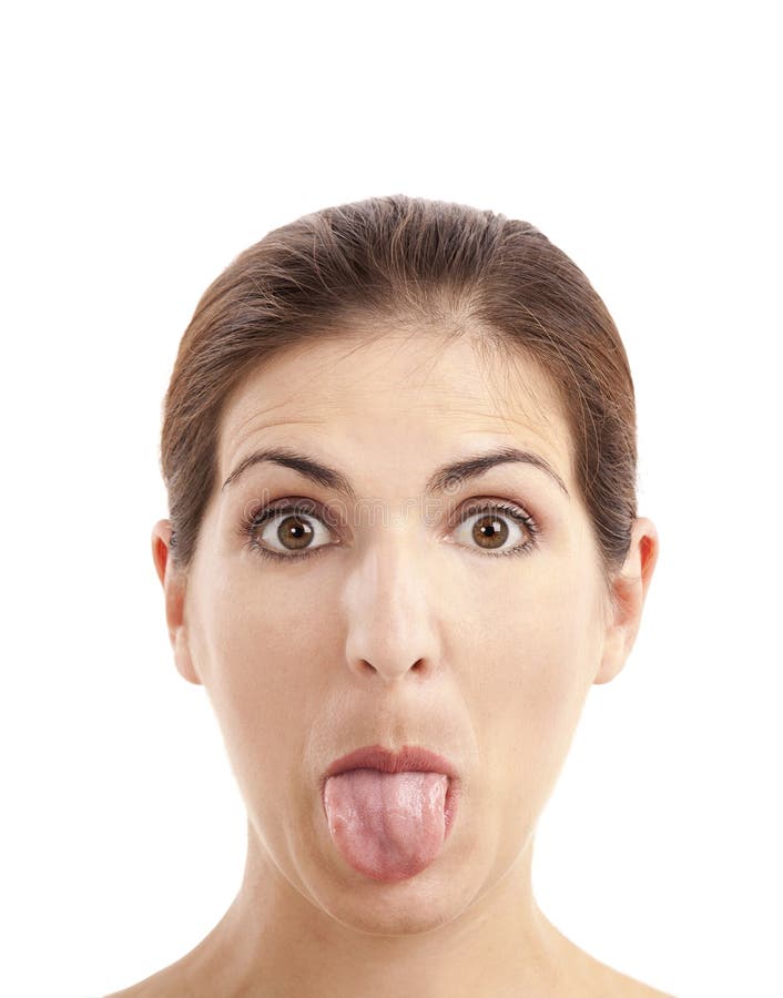 Sacando la lengua imagen de archivo. Imagen de cara, retrato - 36208737
