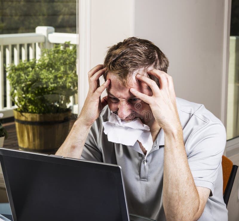 Sachen Bei Der Arbeit, Die Nicht Gut Geht Stockbild - Bild von ...