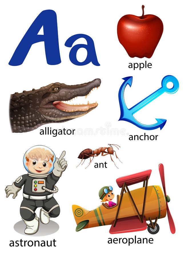 Sachen, Die Mit Dem Buchstaben H Beginnen Vektor Abbildung ...