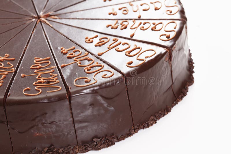 Sacher cake stock image. Image of celebration, snack - 50481737