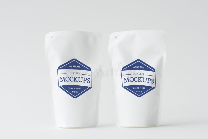 Sachet Mockup Logo Label Isolated Stock Image - Image of pouch, mockup ...