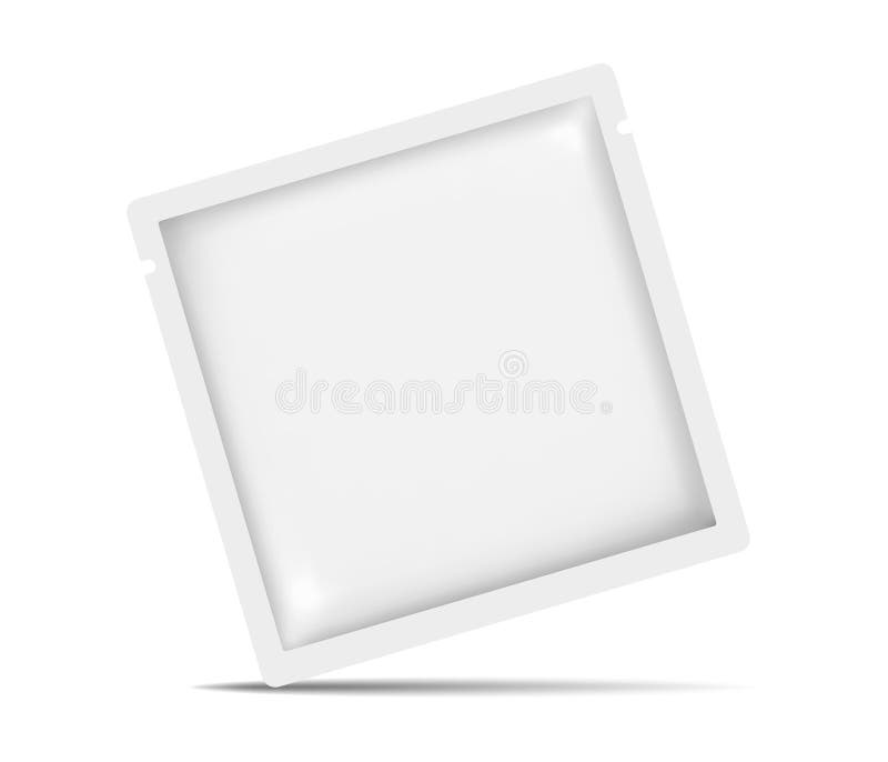 Sachet Mockup Presented from a Front-view Stock Vector - Illustration ...