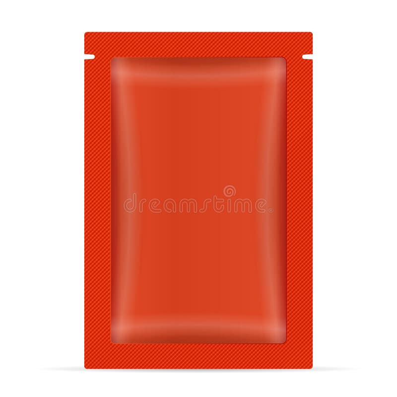 Sachet packaging stock vector. Illustration of blank - 62302978