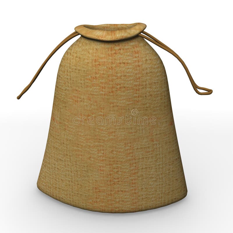 Sack stock illustration. Illustration of hemp, render - 12153375